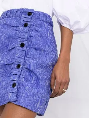 GANNI Asymmetrical Mini Skirt