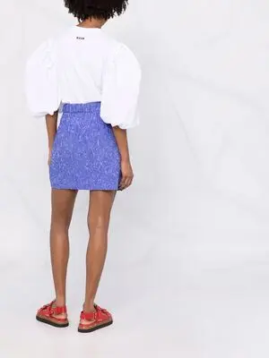 GANNI Asymmetrical Mini Skirt