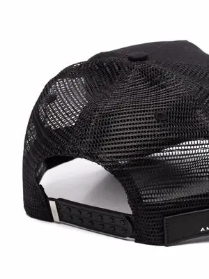 Amiri Three Star Patch Trucker Hat - Black