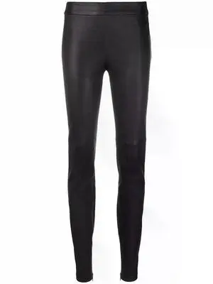 Givenchy Polished-finish Zip-detail Trousers