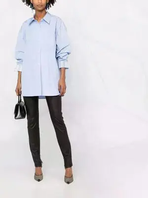 Givenchy Polished-finish Zip-detail Trousers
