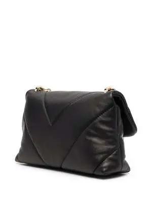 Patrizia Pepe Chevron Leather Shoulder Bag