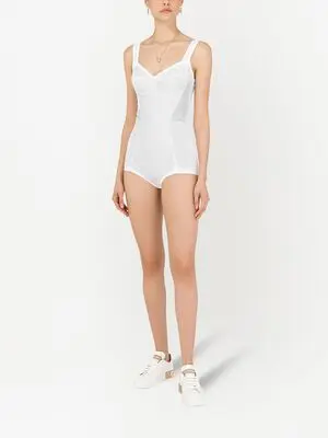 Dolce & Gabbana Floral-lace Corset Bodysuit