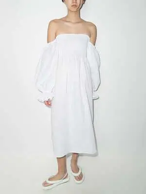 Sleeper Atlanta Linen Midi Dress