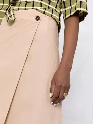 Woolrich Poplin A-line Midi Skirt