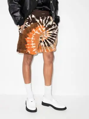 Amiri Tie-dye Fleece Shorts