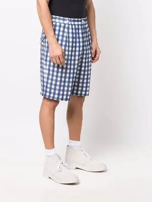 Jacquemus Check Bermuda Shorts - Blue
