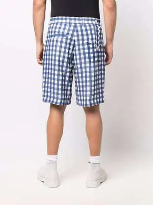 Jacquemus Check Bermuda Shorts - Blue