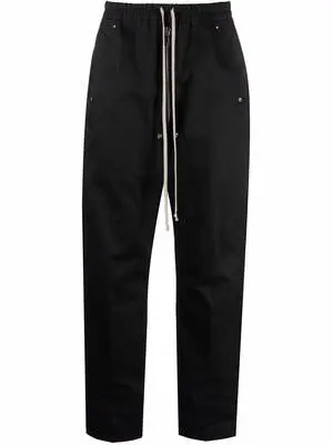 Rick Owens Drop-crotch Drawstring Trousers - Black