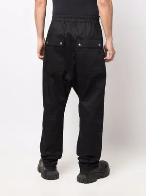 Rick Owens Drop-crotch Drawstring Trousers - Black
