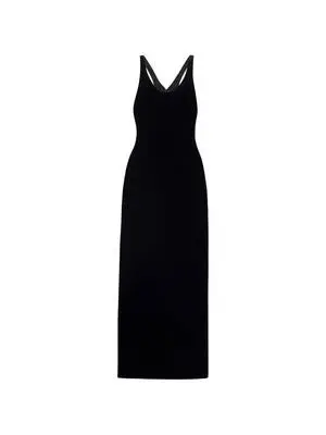 Saint Laurent Cut-out Silk Dress