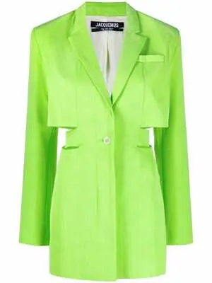 Jacquemus Bari Cut-out Tailored Dress - Green