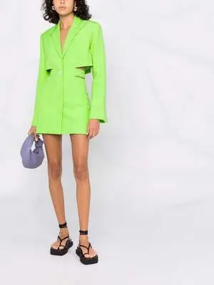 Jacquemus Bari Cut-out Tailored Dress - Green