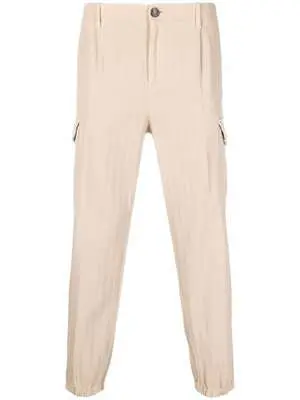 Brunello Cucinelli Tapered Cotton Trousers