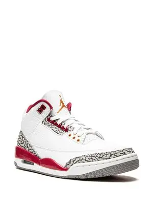JORDAN Air 3 Cardinal Sneakers - White