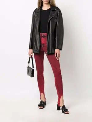 DIESEL® Marble Finish Skinny Jeans - Red