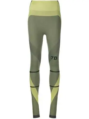 7 DAYS ACTIVE Logo-print Leggings - Yellow