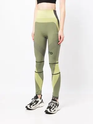7 DAYS ACTIVE Logo-print Leggings - Yellow