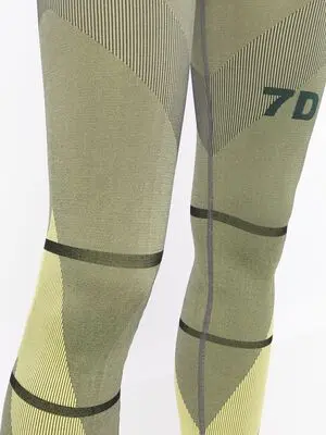 7 DAYS ACTIVE Logo-print Leggings - Yellow