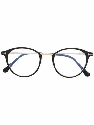 TOM FORD Round-frame Glasses - Black