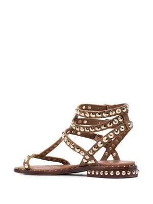 Ash Ariel Rockstud-embellished Sandals - Brown