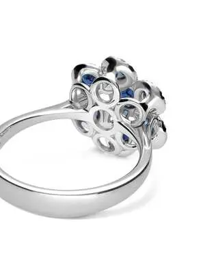 LEO PIZZO 18kt White Gold Sapphire And Diamond Ring