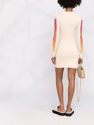 Stella McCartney Graphic Print Long Sleeve Mini Dress