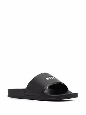 MSGM Logo-print Slides - Black