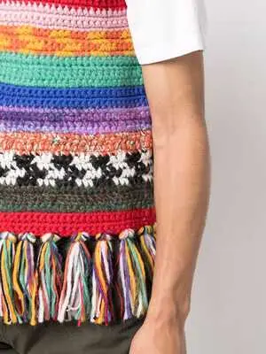 Dsquared2 Fringed Colour-block Waistcoat