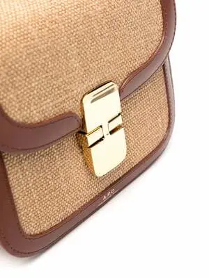 A.p.c. Mini Grace Jute Crossbody Bag