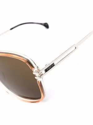 Gucci Tinted Pilot Sunglasses