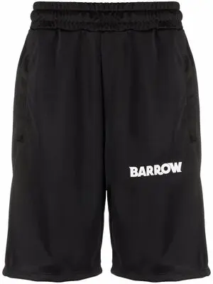 BARROW Logo-print Side-stripe Shorts