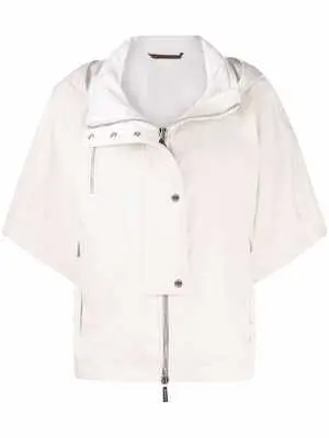 MOORER Lightweight Hooded Jacket - Neutrals