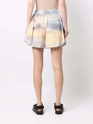 Alexander McQueen Tie-dye Silk Shorts