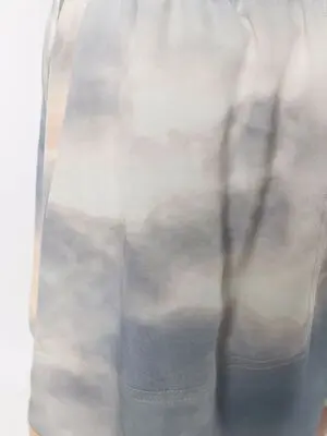 Alexander McQueen Tie-dye Silk Shorts
