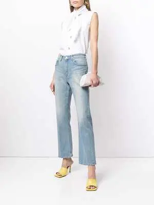 TU ES MON TRESOR The Amethyst Flare Leg Jeans - Blue