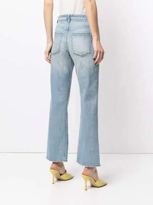 TU ES MON TRESOR The Amethyst Flare Leg Jeans - Blue