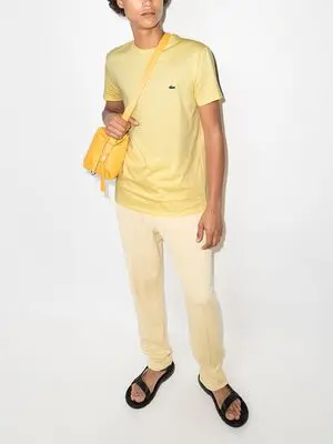 Lacoste Logo-patch Cotton T-shirt - Yellow