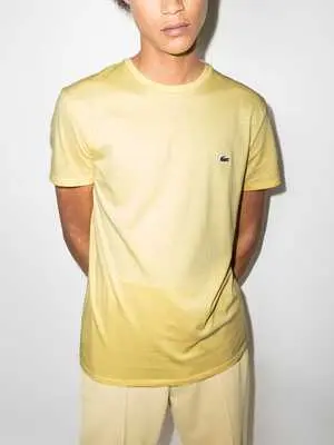 Lacoste Logo-patch Cotton T-shirt - Yellow