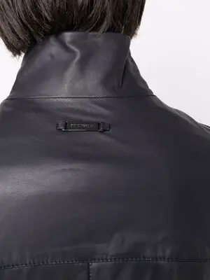 Emporio Armani Drawstring Hem Biker Jacket