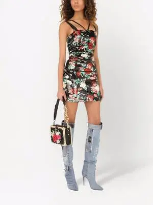 Dolce & Gabbana Patchwork Denim Boots