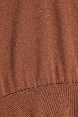 Dolce & Gabbana Cropped Silk Knit Sweater