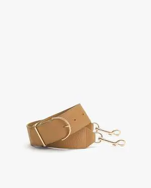 Cuyana Adjustable Wide Luggage Strap - Biscuit