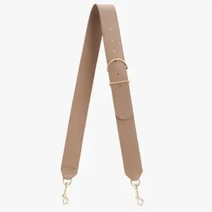 Cuyana Adjustable Wide Luggage Strap Brown