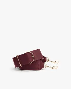 Cuyana Adjustable Wide Luggage Strap - Cherry