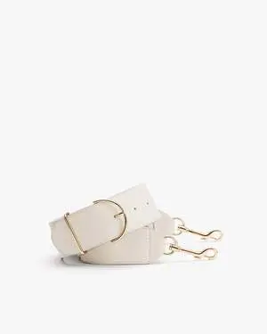 Cuyana Adjustable Wide Luggage Strap - Ecru