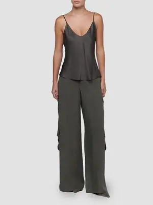 L'Agence Lexi Camisole Top - Ash Olive