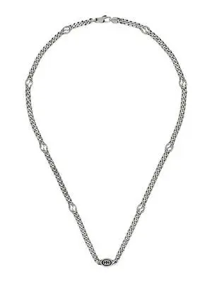 Gucci Interlocking G Sterling Gourmette Necklace - Silver