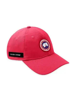 Canada Goose Men's Arctic Disc Adjustable Baseball Cap - White Red