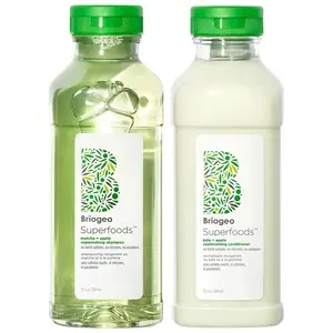 BRIOGEO Superfoods Apple, Matcha + Kale Replenishing Shampoo + Conditioner Duo - One-color